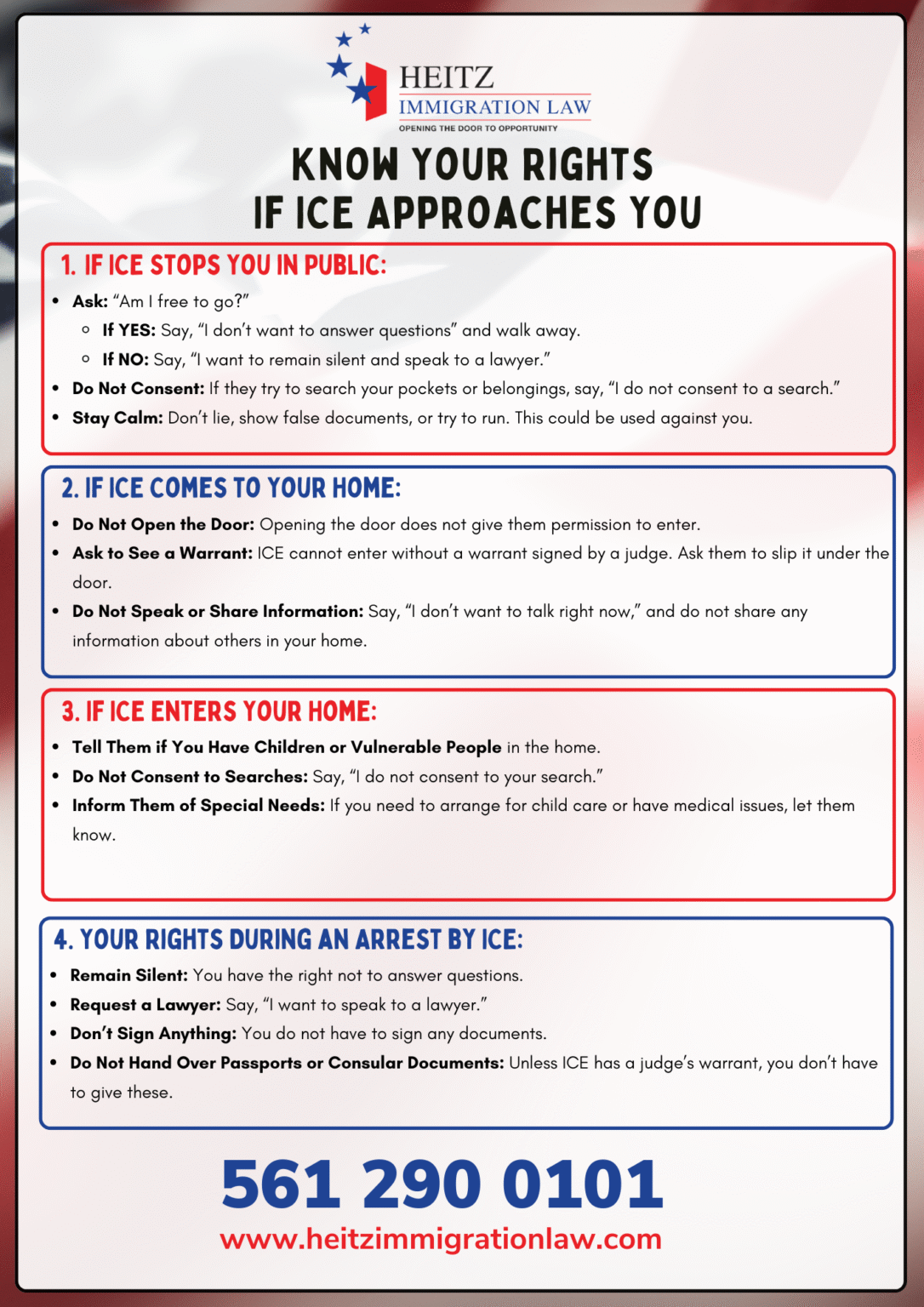 ICE Encounter? Know Your Rights | Heitz Immigration Law